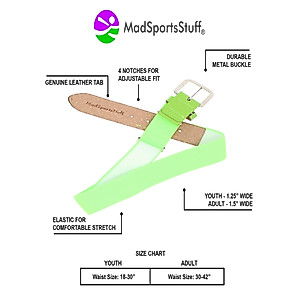 MadSportsStuff Softball or Baseball Socks and Belt Combo - Youth and Adult Sizes Boys and Girls Men and Women