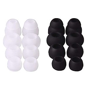 Earbudz Replacement Earbuds Ear Tips fit Powerbeats, Skullcandy, Panasonic, Symphonized, iFrogz, Mpow, & More - Small, Medium, Large and Double Flange (8 Pairs - 16 Pieces)