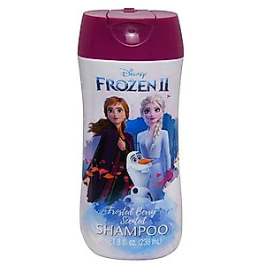 Disney Frozen Bath Accessories Set ~ Bundle with 4 Pc Frozen Shampoo (8oz), Frozen Body Wash (8oz), Frozen Tote Bag, Frozen Stickers, More