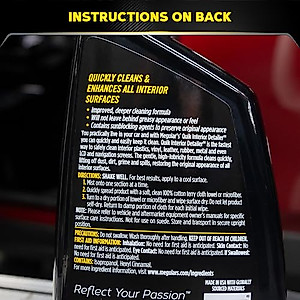 Meguiar's Quik Interior Detailer Cleaner - 24 Oz Spray Bottle
