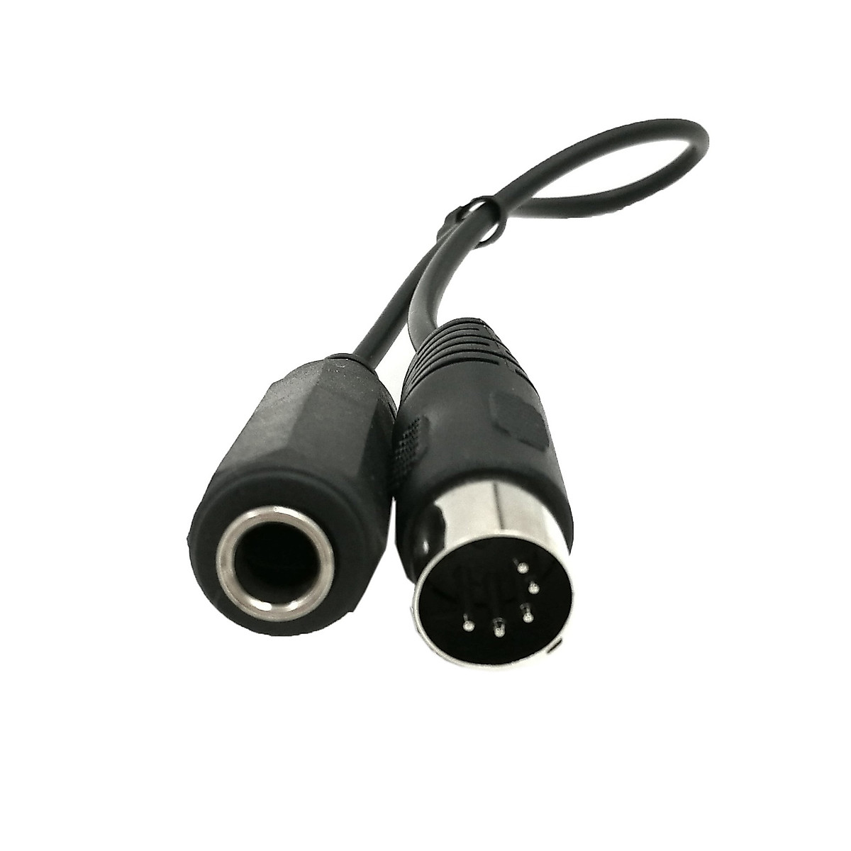 SinLoon 13inch DIN Cable,5-Pin Din Male to 6.35mm (1/4 Inch) Female TRS Stereo Audio Cable for B & O System Playing Musical Instrument (6.35 F-DIN 5P M)