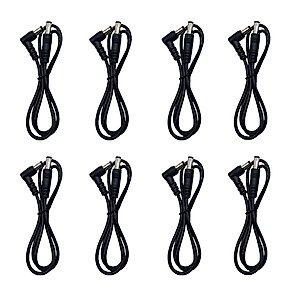 pigtone 60CM Guitar Effect Pedal Cable Power Supply 2.1 mm Cord (8 Pack)