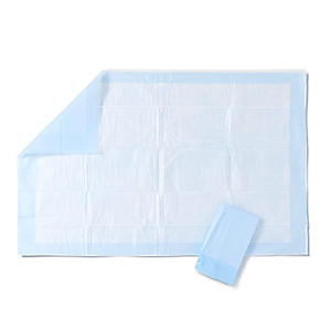 Medline Ultra Lightweight Tissue and Plastic 23” x 36” Disposable Underpad, Great for Changing Table and Surfaces, 150 Per Case, 5 Per Bag