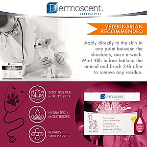 Dermoscent ATOP 7 spot-on - Dogs and Cats Up to 22lbs - Soothing Care for Sensitive, Dry and Itchy Skin or Allergy Prone Skin - Natural Ingredients - 4 pipettes