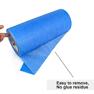 BOMEI PACK Wide Blue Painters Tape 12 Inches x 60 Yards, 3D Tape, 3D Printing Tape for Laser Cutting, 21-Day Clean Removal Wide Masking Tape