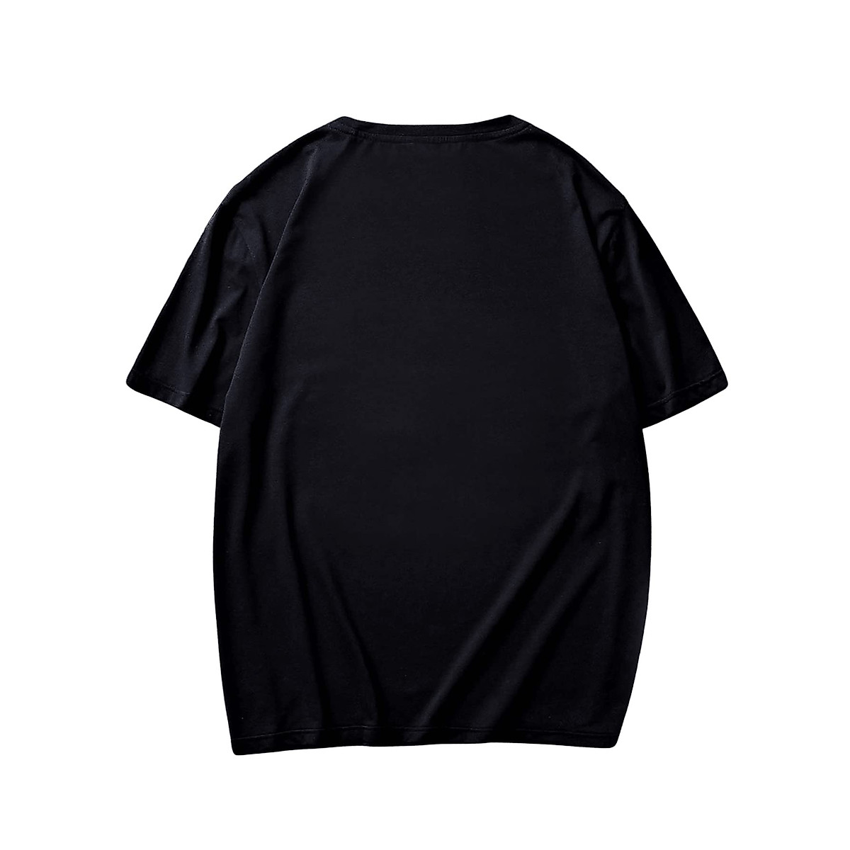 SOLY HUX Men's Graphic Tees Letter Print Vintage T-Shirts Short Sleeve Crewneck Casual Summer Tee Top Black Car Graphic L