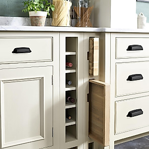 khtumeware 10 Pack 5 inch(128 mm) Drawer Pulls Matte Black Cabinet Cup Pulls Cabinet Hardware Kitchen Cabinet Handles Bin Cup Pulls Cup pulls for Kitchen cabinets.