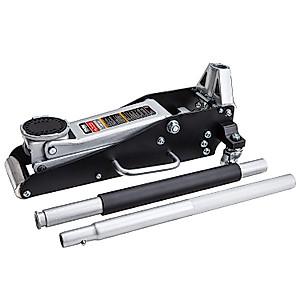 Torin AT83006B Hydraulic Trolley Service/Floor Jack with Extra Saddle (Fits: SUVs and Extended Height Trucks): 3 Ton (6,000 lb) Capacity, Black