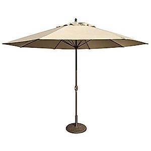 Tropishade 11' Umbrella with Premium Beige Olefin Cover (Base not included)