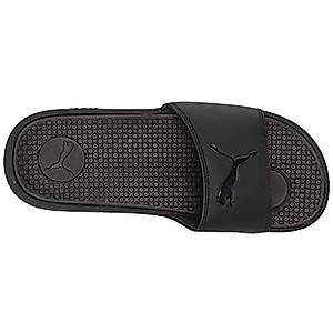 PUMA womens Cool Cat Sport Slide Sandal, Black, 8 US