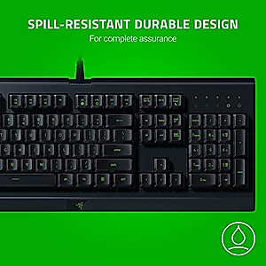 Razer Cynosa Lite Essential Gaming Keyboard (Fully Programmable, RGB Chroma Lighting, Gaming Grade Keys, 10 Key Roll-Over, Spill Resistant) US Layout|Black