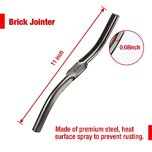 Goldblatt 4 Pieces Tile Grout Masonry Mortar Bag Set, includes 3 Pieces Tear Puncture Resistant Grout Bag & 1 Piece Brick Jointer for Tile Installation Work