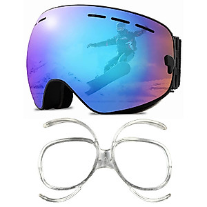 Floralby Goggles Insert Frame Sunglasses Adapter Myopia Inline Frame Myope Friendly Transparent