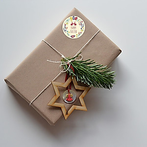 500 Pieces Easter Stickers Roll,1.5 Inch Rabbit Stickers Self Adhesive Easter Labels with 8 Styles for Candy Cookie Bags Gifts Boxes Wrap Cards Bottles Envelope Seals Party Decoration Supplies