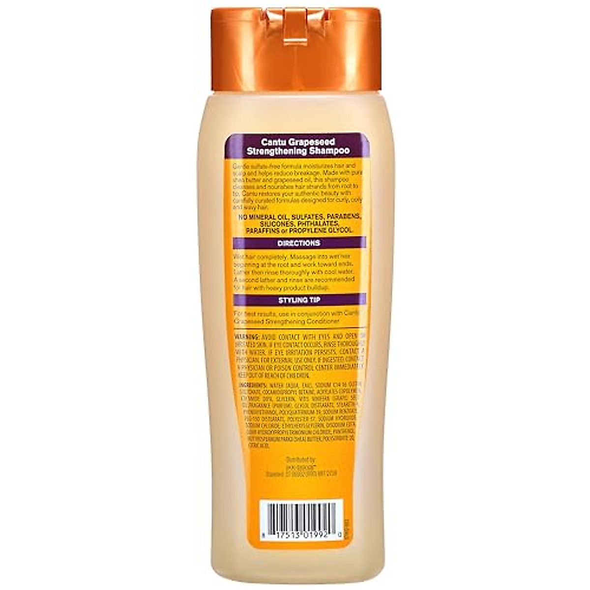 Cantu Grapeseed Hydrating Sulfate Free Shampoo, 13.5 fl oz