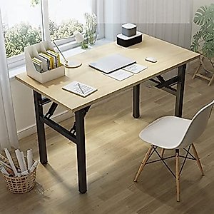 Computer Desk,47" Modern Simple Style Folding Tables,Home Office Writing Desk, Space Saving Foldable Table, No Install Needed