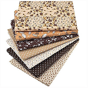 14pcs 19.6" x 19.6" Floral Printed top Cotton Fabric Bundle Squares Quilting Sewing Patchwork Cloths DIY Scrapbooking artcraft