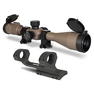 Monstrum G3 6-36x56 FFP Rifle Scope | Flat Dark Earth | Monstrum Extended Length Offset Scope Mount | 20 MOA | Bundle