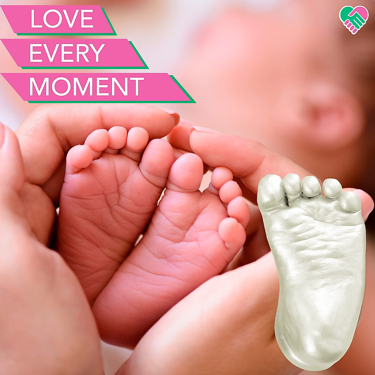 Luna Bean Deluxe 3D Prints Baby Casting Kit (Pearl)