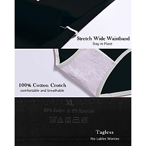 Migbean Cotton Panties for Women Pack Cotton Underwear Women Pack Plus Size Womens Underwear Cotton Briefs 2/5