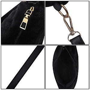 Women Girls Fluffy Shoulder Bag Y2K Tote Handbag Crossbody Clutch Purse Satchel Travel Bag