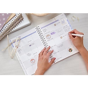 Southworth Planner (January 2024-December 2024), 8.5" x 11", Coral Bouquets, Premium 28#/105 gsm Paper, Large Twin Wire (91056)