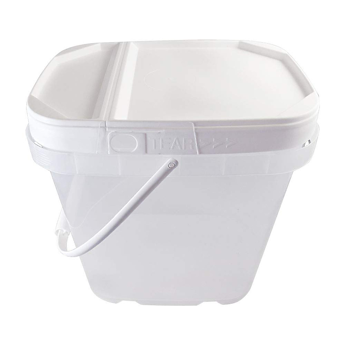 Waxness Clear Plastic Empty Container for Refill Wax Beads 1 Gallon