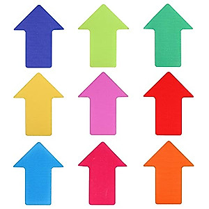 63 Pieces Carpet Markers for Classroom, Social Distancing and Wait Line Up Flexible Group Activity Game (6 Inches)