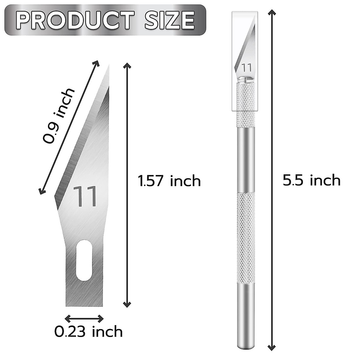 Jetmore 24 Pack Exacto Knife Set, Craft Knife, Precision Hobby Knife Kit for DIY Cutting, Pumpkin Carving, Trimming, Scrapbooking