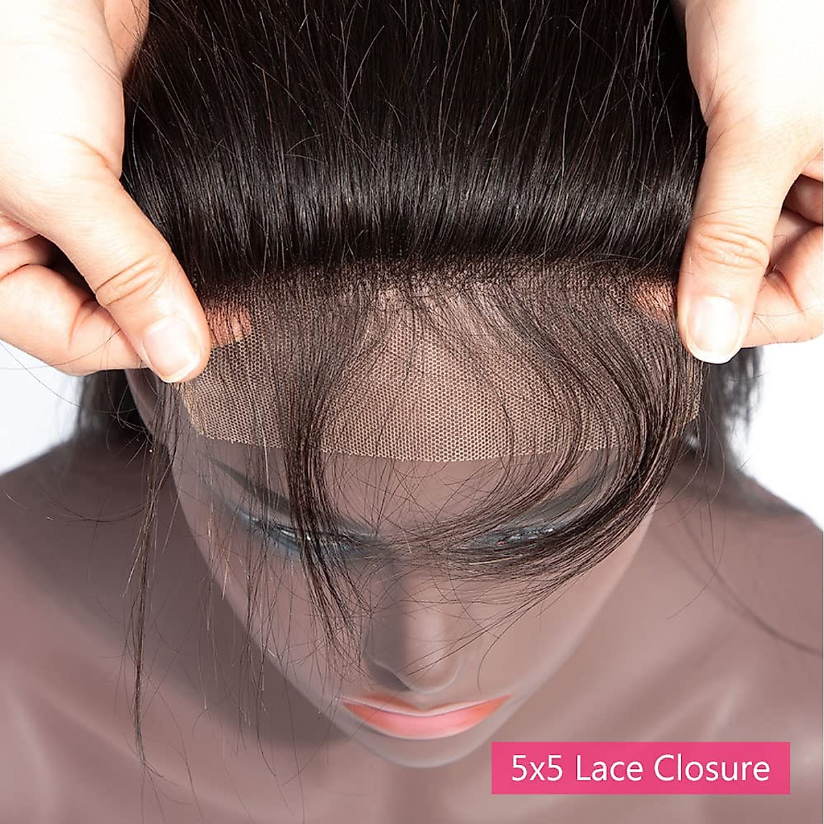 GOSSVOL 5X5 Closure Wigs Body Wave Lace Front Wigs Human Hair 150% Density 30 inch Body Wave Human Hair Wigs 5x5 Transparent Lace Closure Wig Pre Plucked with Baby Hair Natural Color Soft