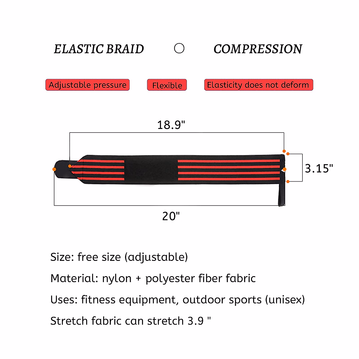 2 Pack Wrist Wraps for Weightlifting with Thumb Loop,Wrist Support Braces for Gym Workouts,Professional Grade Wristbands,Cross Training-Men&Women-Avoid Injury&Improve Your Workout 20''