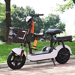 OUSEXI Front Child Bike Seat,Foldable Front Mounted Kids with Backrest and Footrest, Child Bicycle Seat Design for Bicycles Pedal Scooter