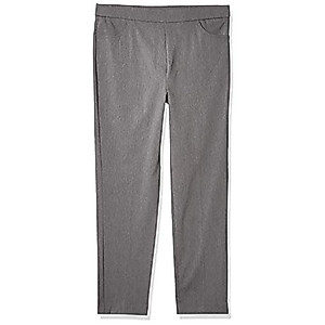Alfred Dunner Women's Allure Slimming Missy Stretch Pants-Modern Fit, Grey, 12