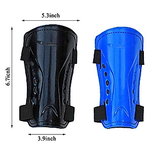 Haploon 2 Pair Knee Shin Guards Soccer Football Shin Pads Protector Calf Knee Protective Gear for 5-10 Old Kids, Teenagers, Boys, Girls, with 2 Pair Long Sleeve Soccer Socks