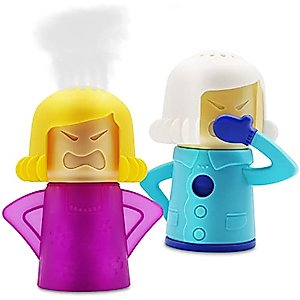 Abnaok Microwave Cleaner Angry Mom with Fridge Odor Absorber Cool Mom(2pcs)
