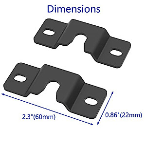 Speaker Wall Mount Brackets for Vizio, Sony, Panasonic, Samsung, & More Surround Sound Speaker, Rear Satellite Speakers, Bookshelf Speakers Mounts Bracket, Mounted on Wall (One Pair)