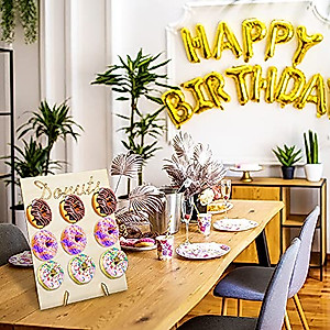 Milkary 2 Pack Donut Display Wall Stand, Reusable Donut Board for Doughnut Cake Wedding Christmas Birthday Baby Shower Party Decorations Gifts