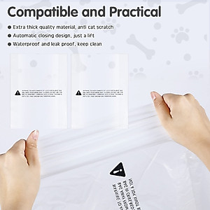 Harloon 200 Count Cat Litter Liner Bags Waste Drawer Liners Replacement 9-11 Gallons Liner Bags Jumbo Litter Box Liner Compatible with Litter-Robot 3/4 for Cat Kitten Pan Waste Bin Disposal