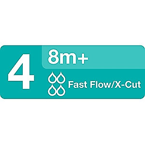 Evenflo Feeding Balance Plus Wide Neck Nipples for The Balance Plus Wide Neck Baby Bottles - Helps Reduce Colic - Fast Flow/X-Cut, 8 Months and Up (Pack of 2)