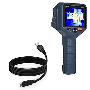 BoxWave Cable Compatible with Noyafa NF-526E Handheld Thermal Imager - DirectSync - USB 3.0 A to USB 3.1 Type C, USB C Charge and Sync Cable - 6ft - Black