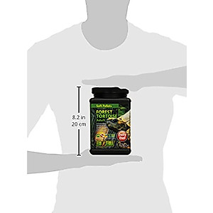 Exo Terra Forest Tortoise Food, Soft Pellets for Reptiles, Adult, 20.8 Oz., PT3226