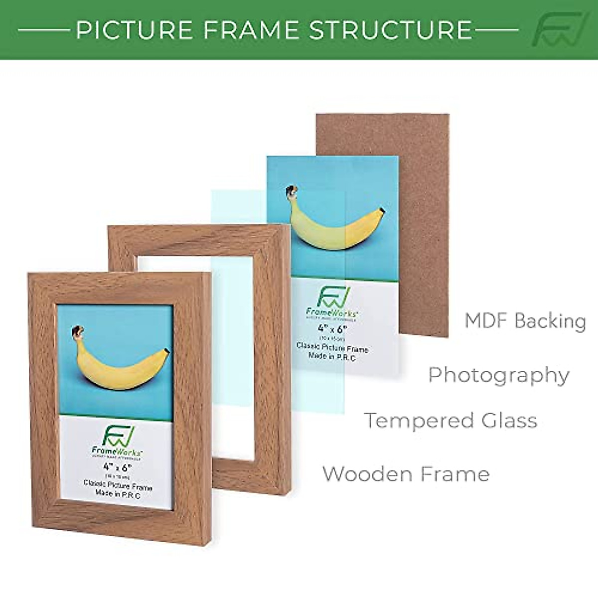 FrameWorks 2-Pack, 16x20 Matted to 11x14 Picture Frame, Natural Oak – Classic Wooden Photo Frame with Tempered Glass, Modern Matte Finish for Prints, Posters, Certificates & Wall Decor – Gallery-Ready