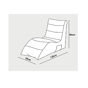 GYDJBD Creative Cotton Linen Lazy Sofa, Removable and Washable, Suitable for Indoor Reading and Playing Games (Color : Blue)