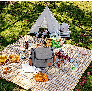 Insulated Lunch Bags for Women, Insulated Lunch Box for Men, Lunch Cooler Bag, Meal Prep Lunch Box for Women, Lunch Boxes with Removable Shoulder Strap for Women and Men