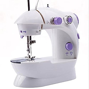 Sewing Machine Mini Portable Electric Dual Speed Sewing Device Hand Held Electric Sewing Machine with14 PCS Sewing Kit for Beginner DIY Household, Travel(Light, Safety)