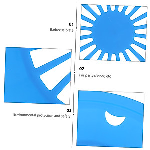 GLEAVI 30 Pcs Grill Plate 10 Inch Paper Plates Small Paper Plates Vegetable Holder Reusable Barbecue Trays Paper Plates Bulk Heavy Duty Paper Plates Food Snack Tray Friendly re-usable