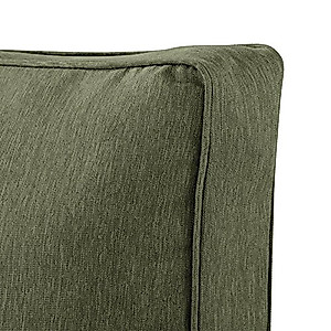 Classic Accessories Montlake FadeSafe Water-Resistant 80 x 26 x 3 Inch Outdoor Chaise Lounge Cushion Slip Cover, Patio Furniture Cushion Cover, Heather Fern Green, Patio Furniture Cushion Covers