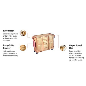 Kitchen Center with Breakfast Bar by Home Styles