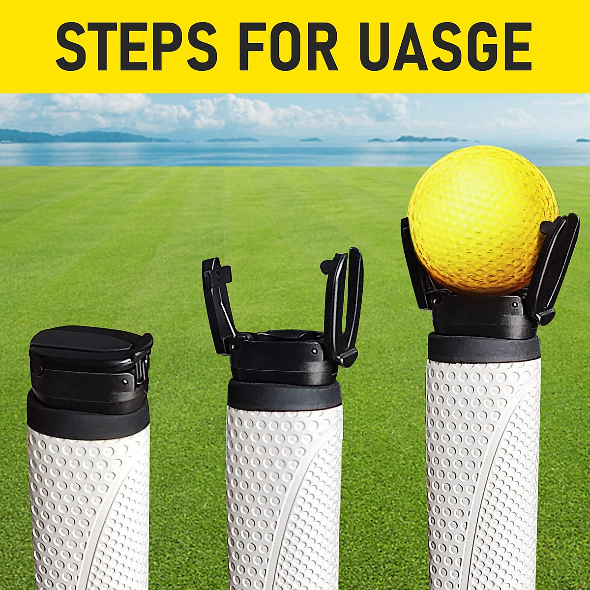 Shu-Ran 6 Pcs Golf Ball Retriever Golf Ball Picker Upper for Putter Golf Ball Retriever for Putter