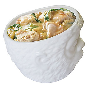 Sunart SAN2498 Funny Tableware, Brain, Monkey Don, 17.6 oz (500 g), White